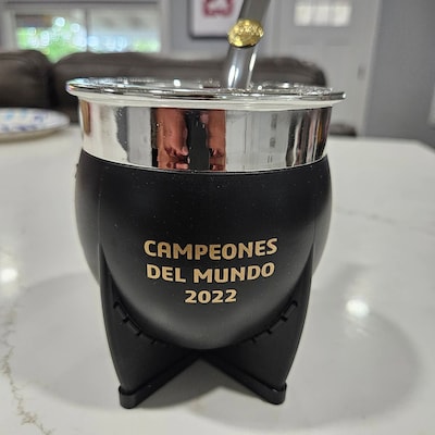 Mate Imperial Deluxe Argentina Campeón AFA Y Bombilla - Etsy