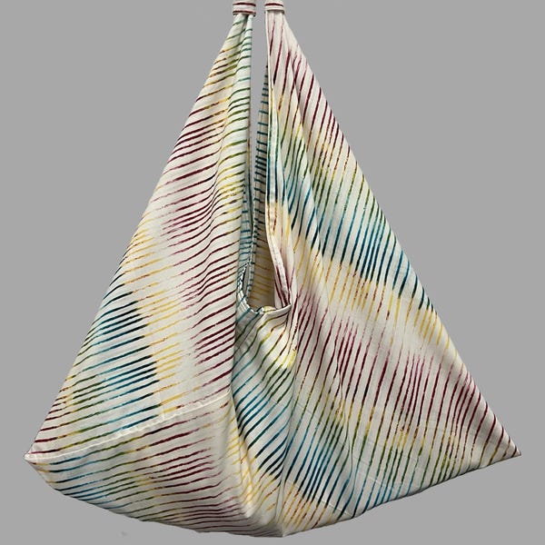 Folded Japanese Bag | PDF Sewing Pattern and Tutorial | Instant Digital ...