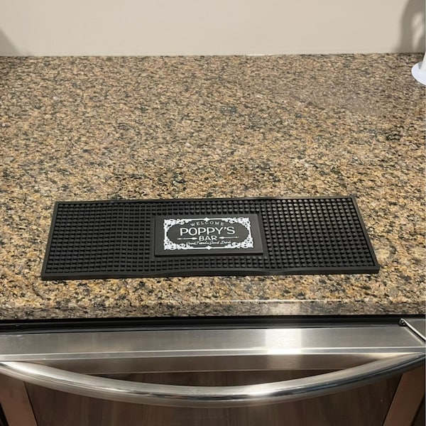 Personalized Bar Mat,bar Mats for Countertop Bar Top Mat for Bartending ...