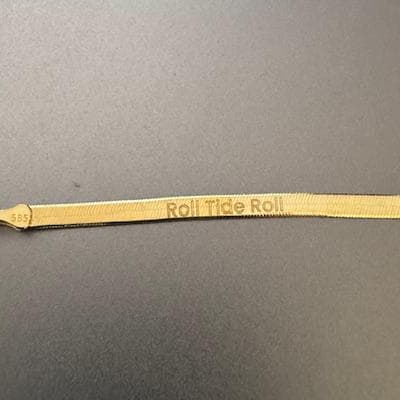 Custom Date Tag Charm, 14K 18K Real Gold Birthday Tag, Removable Add on ...