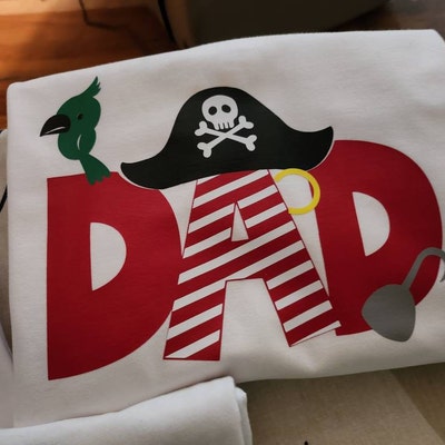 Pirate DAD Svg, DAD With Pirate Hat Svg, Pirate's Hat Svg Silhouette ...