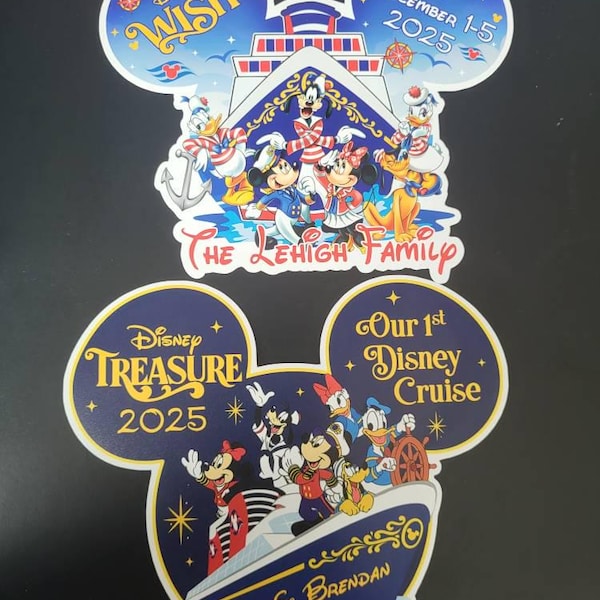 Our 1st Disney Cruise Ship Family Magnet Personalized 1st Cruise Magnet ...