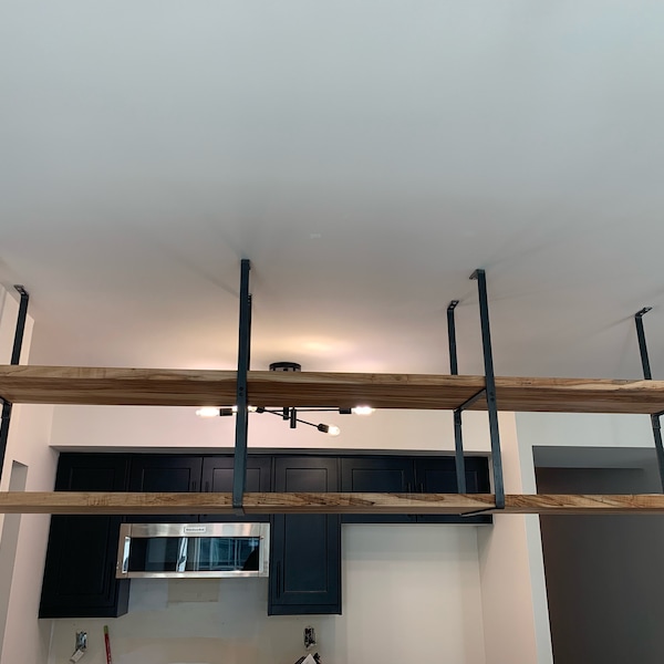Suspended Ceiling Mounted Shelf Bracket, Floating Island Shelf ...