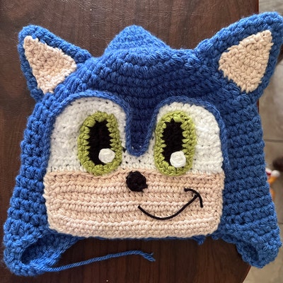 Pattern for Crochet Sonic the Hedgehog Inspired Character Hat PDF ...