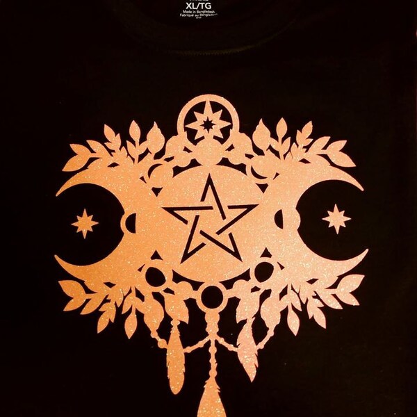 Triple Moon SVG Cut File, Celestial Art Lasercut Template, Moon Magic ...