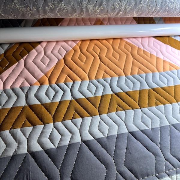 Wallpaper Fan - Longarm Pantograph | Modern Fan Quilting Pattern ...