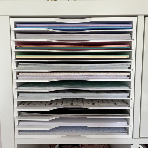 12x12 Paper Holder (16 Slot) - IKEA® or Desk - Etsy UK