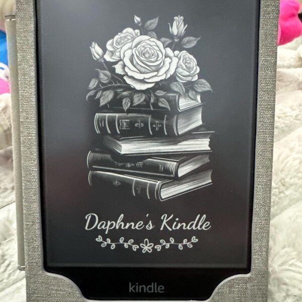 YOUR NAME Personalized Kindle Lock Screen, Wallpaper for Kindle ...