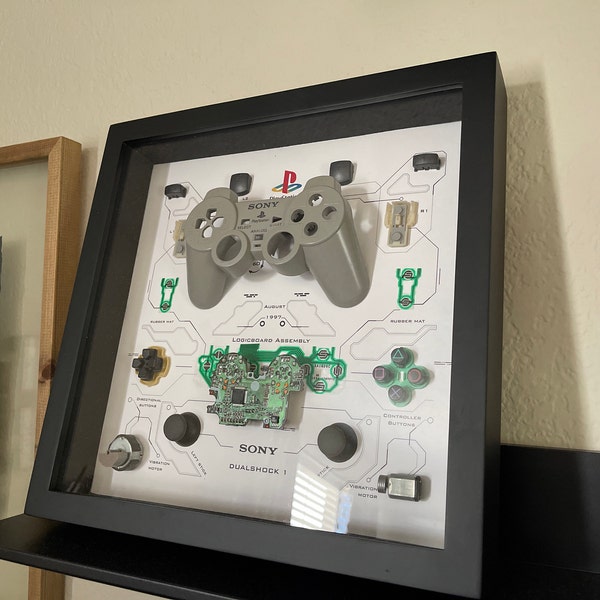 Framed Dualshock Analog Controller for Sony Playstation Disassembled ...
