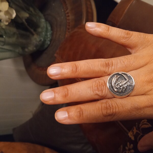 Alien Xenomorph Predator Handmade 3D Ring Solid Sterling Silver 925 - Etsy