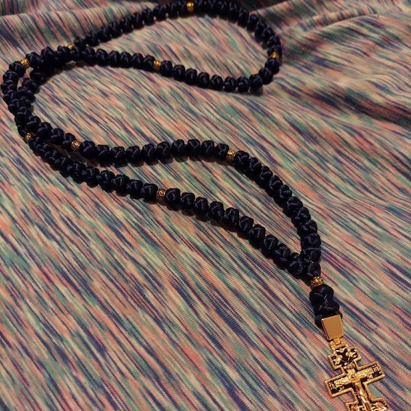 Orthodox Prayer Rope Chotki 100 Knots Ukraine Komboskini Gold Adult ...