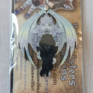 Anthro White Wolf Werewolf With Crystals Print - Etsy