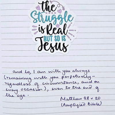 Drawing of a Bible Faith Sticker, Christian Sticker, Bible Sticker ...