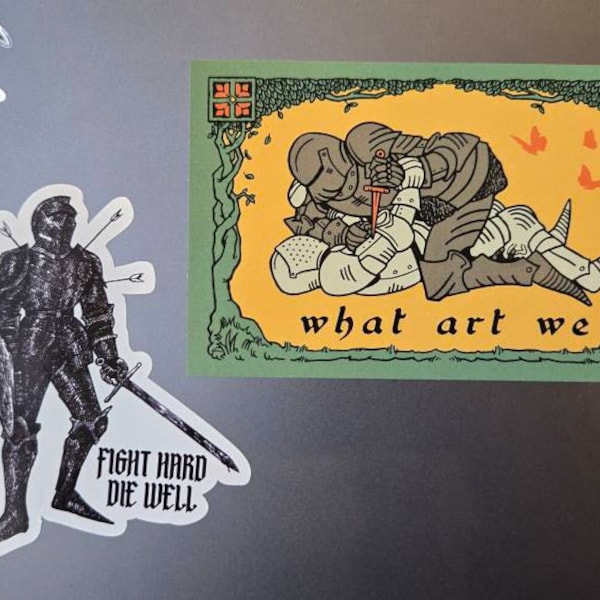 Fight Hard Knight Sticker - Etsy