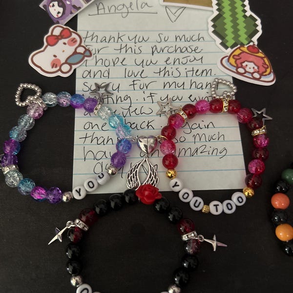 Chase Atlantic Bracelet: Gothic Vampire Charms, Emo Skul - Etsy