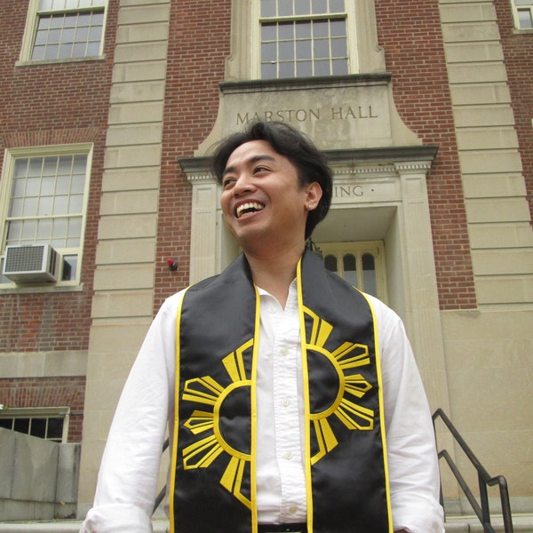 Philippines Flag Embroidered Graduation Stole | Sash | Scarf | Filipino ...