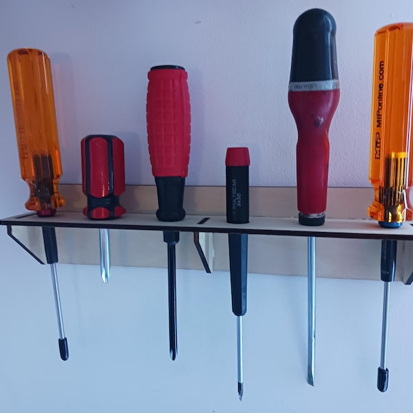 Screwdriver Storage Stand Svg Laser Cut Files - Screwdriver Tool ...