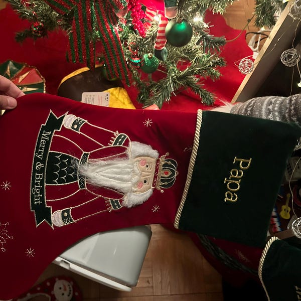 Personalized Traditional Christmas Stockings – Custom Mantel Stocking ...