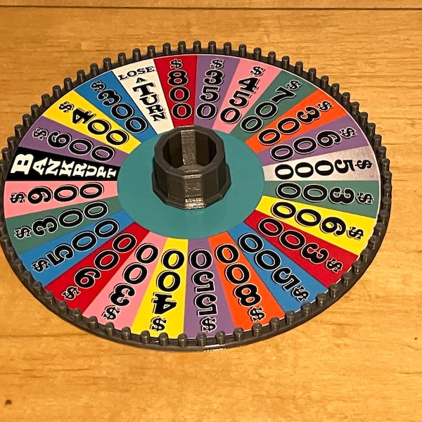 Deluxe Wheel of Fortune Wheel Set - Www.facebook.com/aandm3dprints/ - Etsy