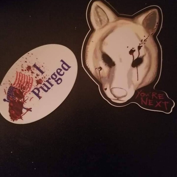 I Purged - Horror Sticker Decal - Etsy