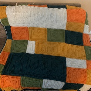 FOREVER Pattern for Crocheted Blanket. - Etsy