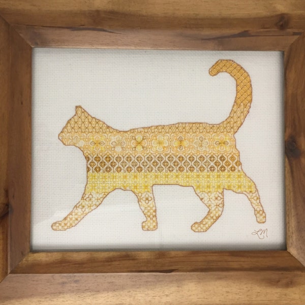 Slithering Snake - Blackwork Pattern (PDF Download) Animal Leaves ...