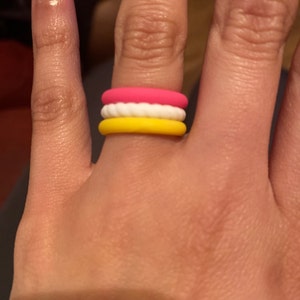 Stackable Silicone Rings Create your own set and color scheme | Etsy