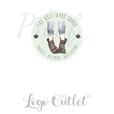 Paw Print Premade Logo Design Web Print Watermarks Files Perfect for ...