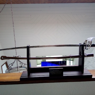 Military Saber / Sword Display Cadet Oak, Cherry or Walnut Wood - Etsy