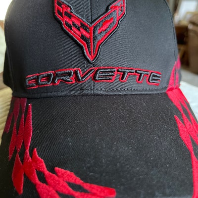 C8 Corvette Hat Black & Silver NEW - Etsy