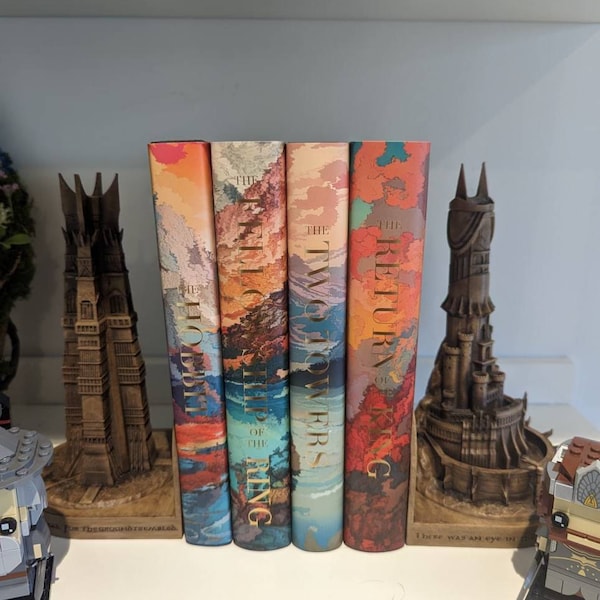 Two Towers Orthanc and Barad-dur Bookends - 3D Printed Hand-painted ...