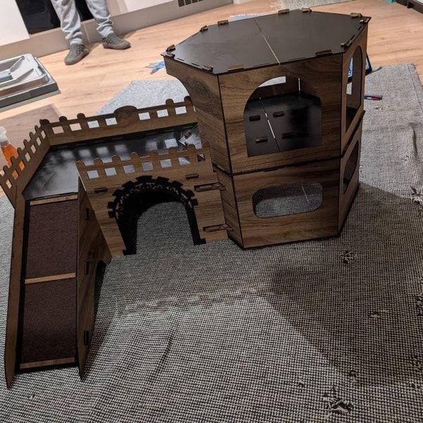 Special Design Bunny Castle, Wooden Rabbit Castle, Large Rabbit House ...