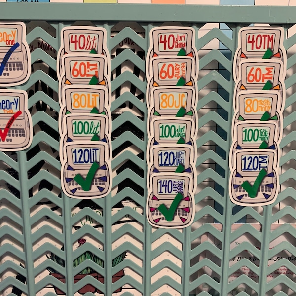 Stenography Student Progress Stickers (court Reporting) - Etsy