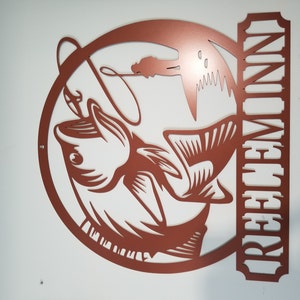 Trout Fish Mailbox Sign, Fishing Mailbox Hanger, Fish Sign, Summer ...