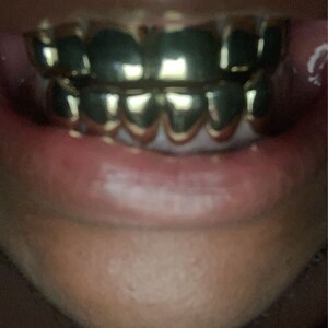 Handmade Custom .925 Sterling Silver Top Fangs with Bottom | Etsy