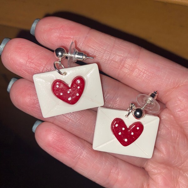 Stuffed Animal Tag Handmade Polymer Clay Earrings | Retro 80s Hoop ...