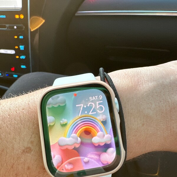 Apple Watch Wallpaper, Minimalist Tropical Leaf, Apple Watch Face ...