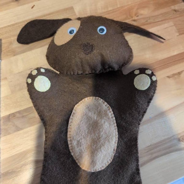 PDF Puppet Pattern, Fox Puppet Pattern, DIY Kids Puppet, Montessori Toy ...