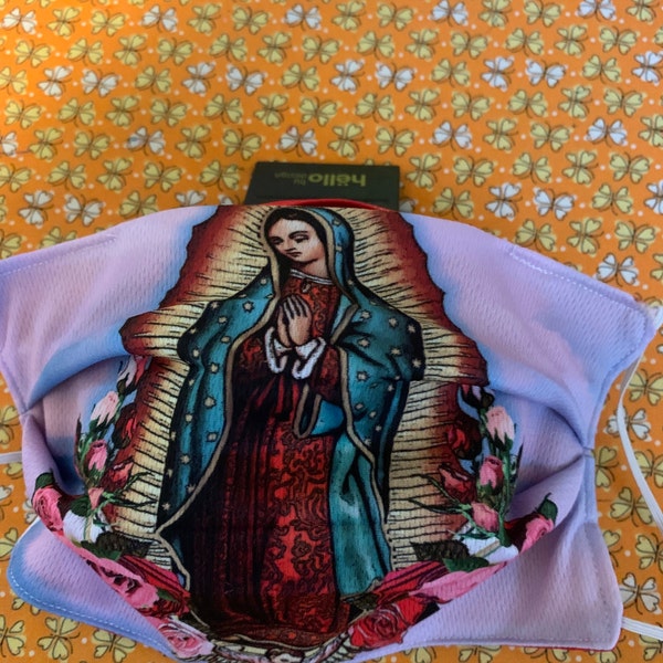 Virgin Mary Fabric, Our Lady of Guadalupe Pattern by the Yard - Etsy