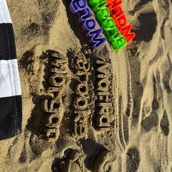 Personalized Beach Toy, Custom Sand Mold, Name Sand Mold, Custom Sand ...