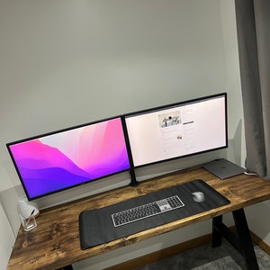 Bespoke Rustic Gaming Desk With A Frame Industrial Legs | Etsy