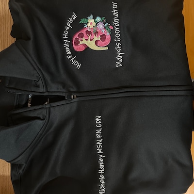 Nephrology Nurse Jacket Dialysis Nurse Jacket Hemodialysis RN Zip ...