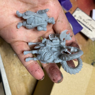 Half Orc Merchant W/ Goat Miniature, 3D Resin Printed, 28-32mm, Fantasy ...