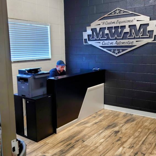 White L Shape Memphis Reception Desk - Etsy