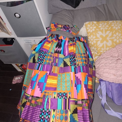 Afro Puff/ African Print Girl Birthday Tutu Set/ African Print Girl ...