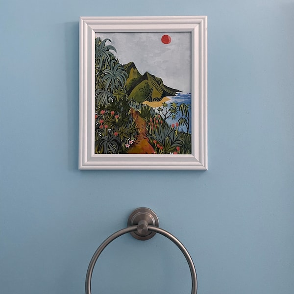 Napali Coast: Wall Art, Art Print, Napali, Hawaii, Kauai, Tropical Art ...