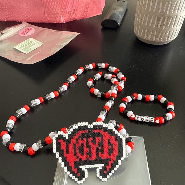 Cat Head Series 2 LED Pacifier Perler Necklace - Etsy