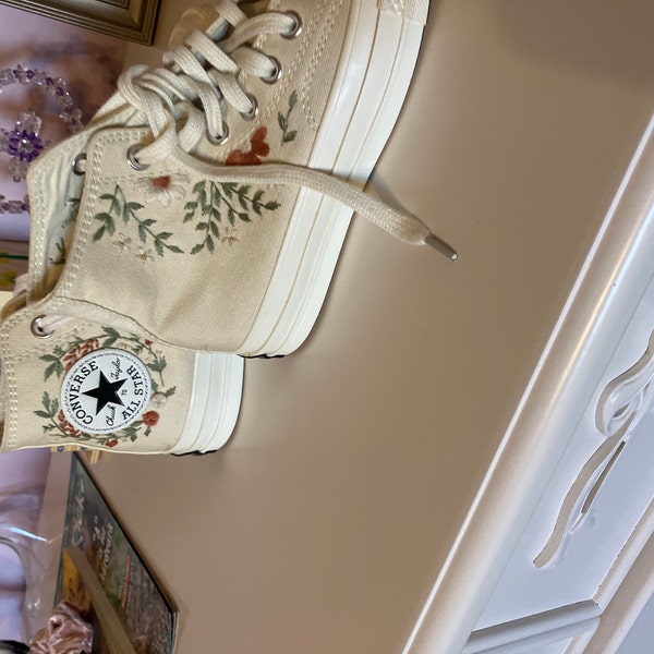 Custom Converse Embroidered Shoes Converse Chuck Taylor 1970s ...