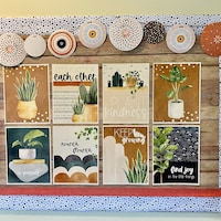 Modern Greenery Back to School Classroom Decor Bulletin Board - Etsy Canada