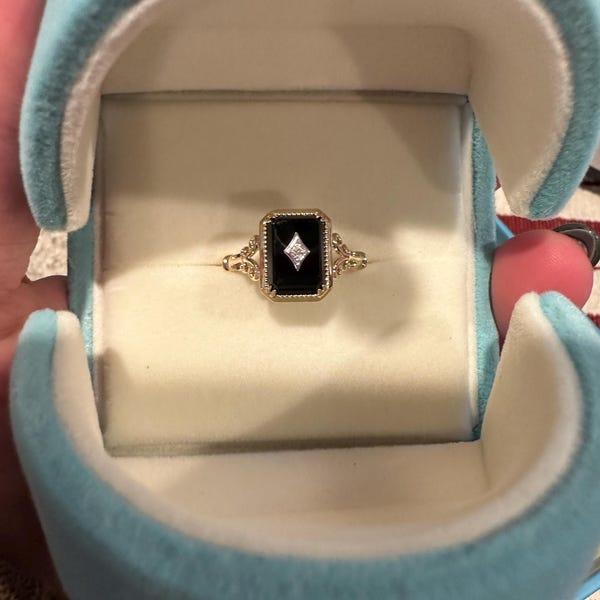 Asscher Cut Moissanite Men Ring 18K/14K/10K Solid Yellow Gold ...